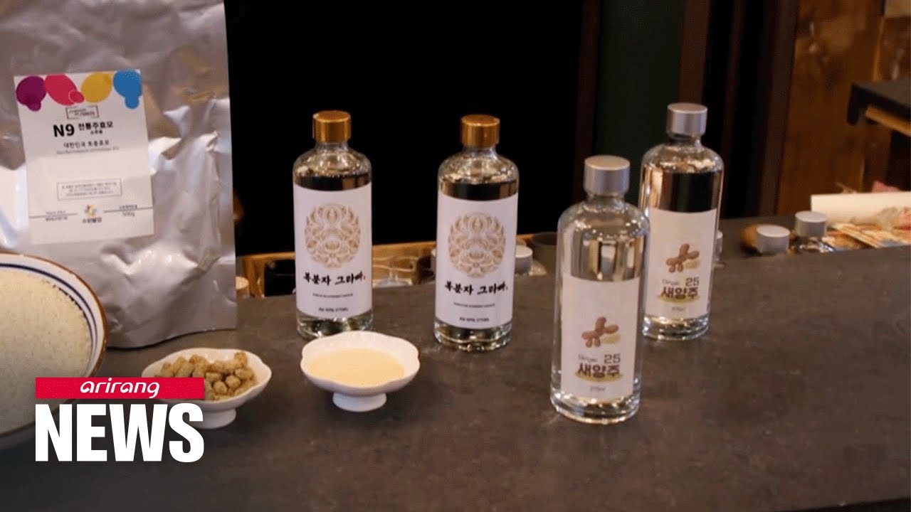 Promoting traditionally distilled soju that uses local Korean rice ...