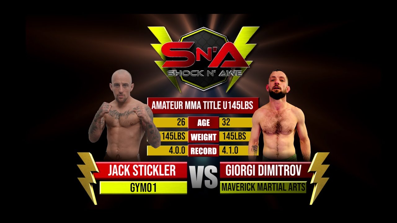 Shock N Awe 34 - Jack Stickler vs Georgi Dimitrov Featherweight Amateur ...