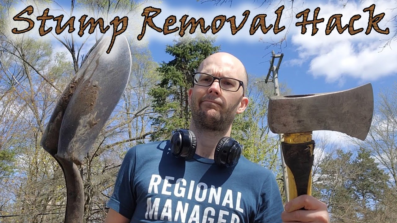 Digging out a stump? Try this hack. - YouTube