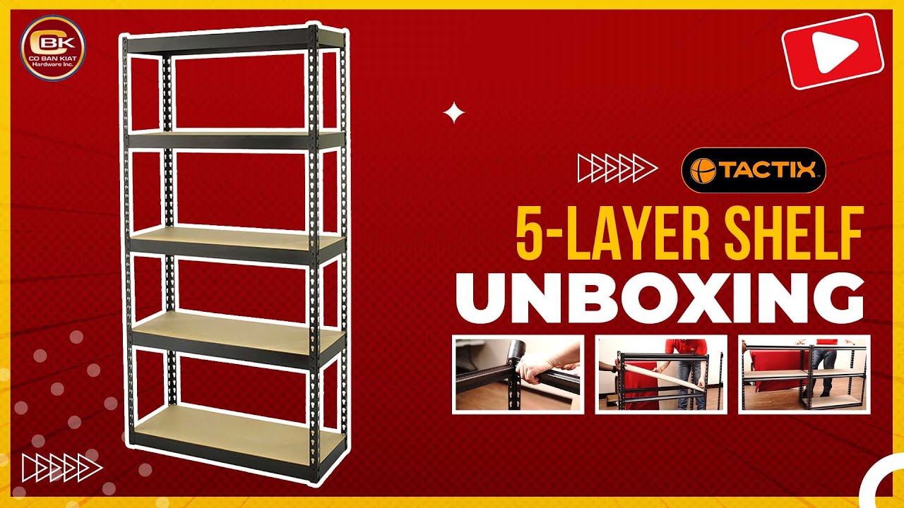 UNBOXING with CBKHardware: How to Install a Tactix 5-Layer Shelf - YouTube