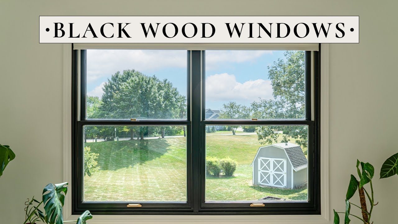 Staining Wood Windows BLACK! | 2nd Floor Makeover - YouTube