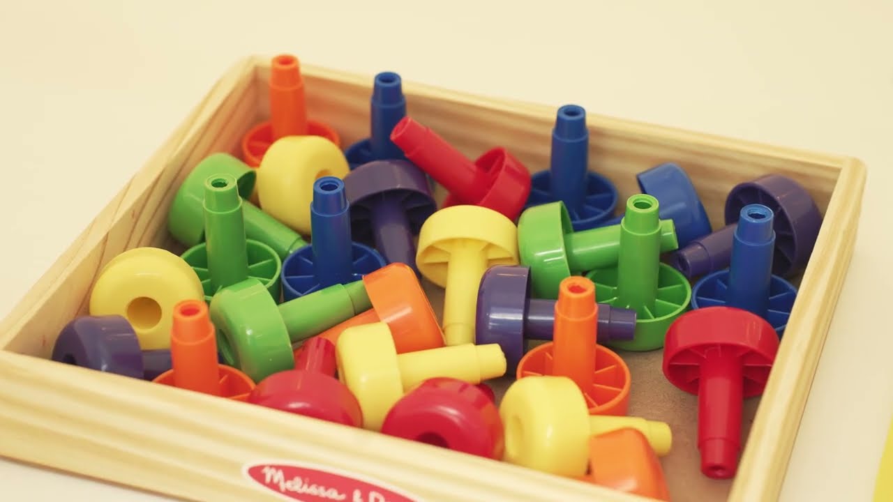 Learn COLORS with Peg Play! Match, Sort & Say the Words - YouTube