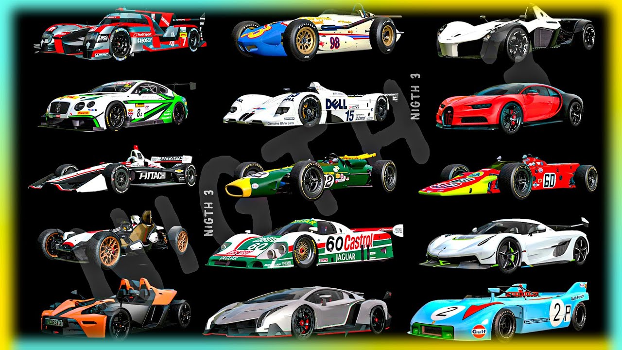 Project CARS 3 - First Look All Confirmation Cars List - YouTube