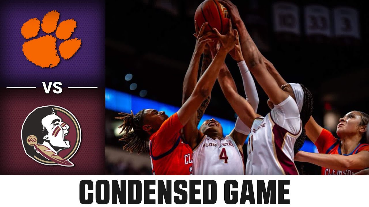 Clemson vs. Florida State Condensed Game | 2023-24 ACC Women's ...