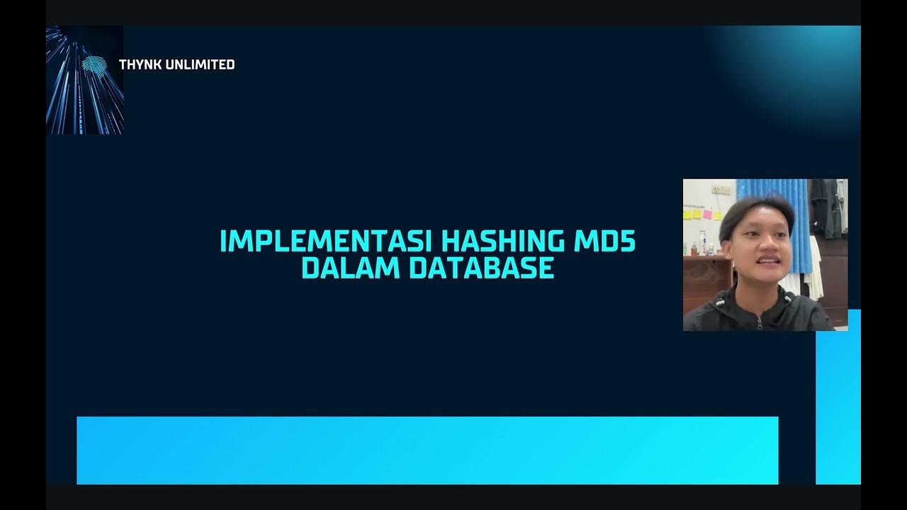 KRIPTOGRAFI HASHING MD5 PADA DATABASE - YouTube