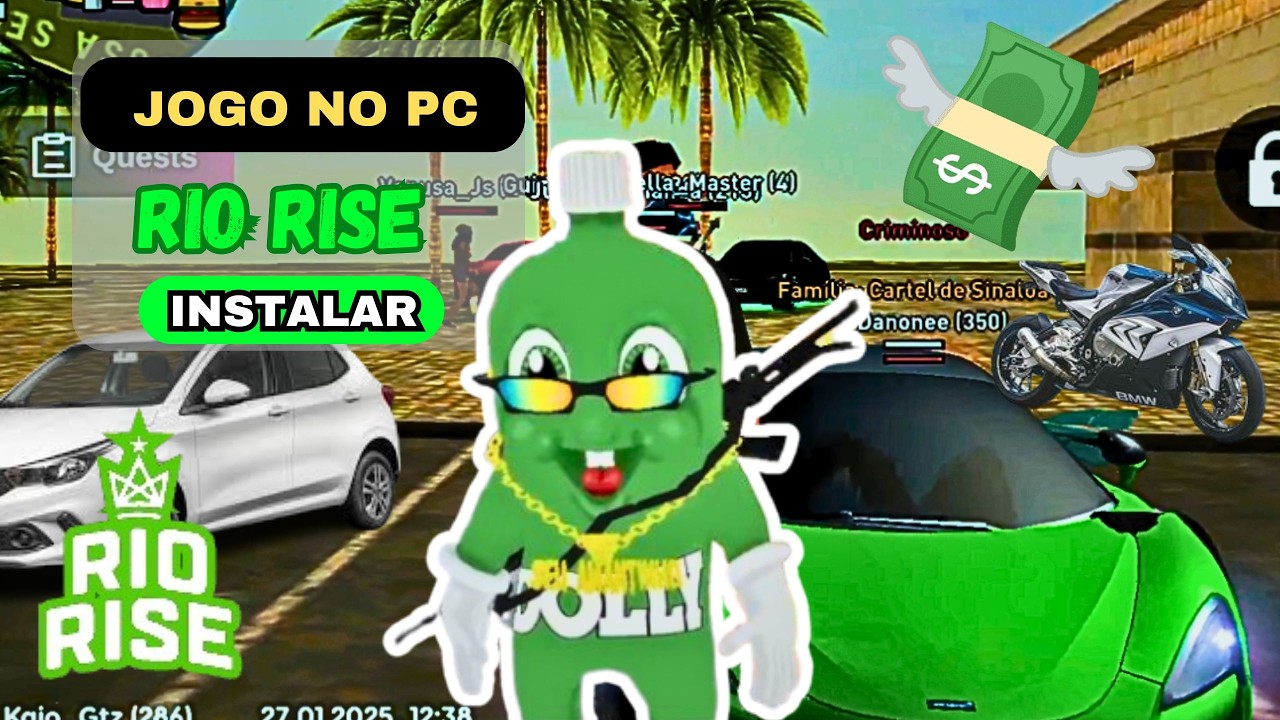 #riorise Como JOGAR RIO RISE no PC ATualizado 2025 (NOVO GTA RP MOBILE ...