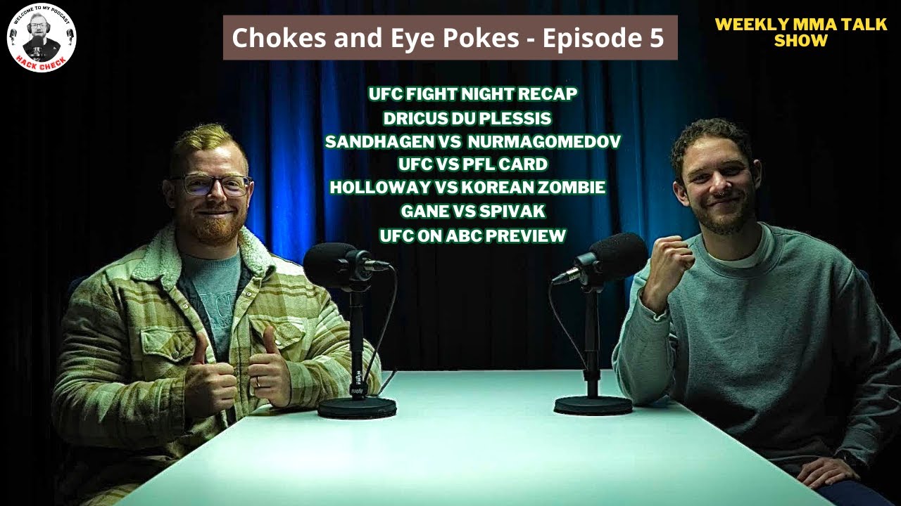 Chokes and Eye Pokes (Weekly MMA Talk Show) Episode 5 || UFC FN, Dricus ...
