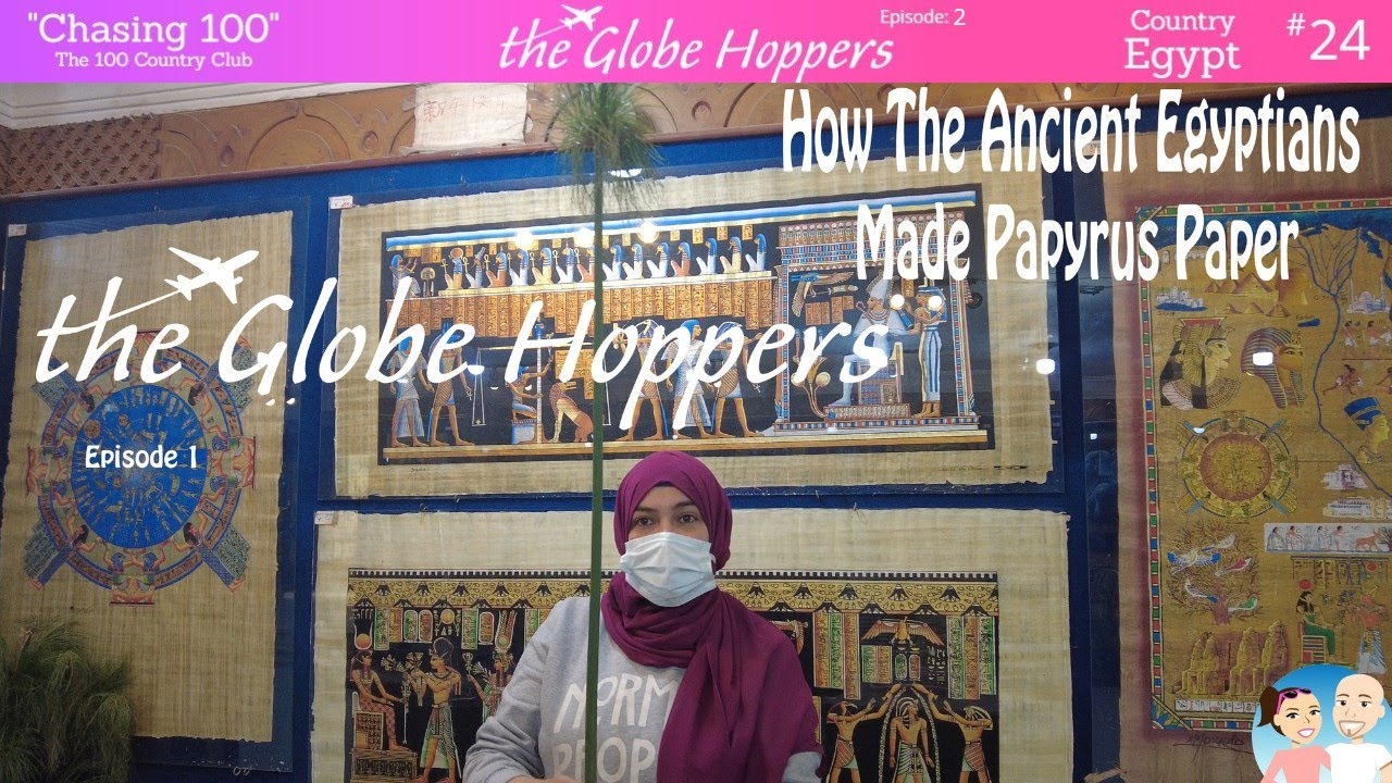 How the ancient Egyptians made papyrus paper - YouTube