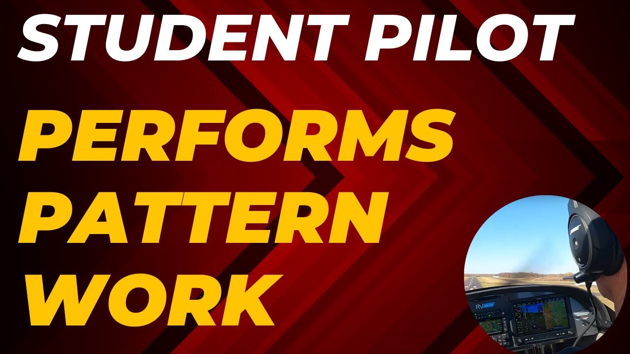 Studentpilot Pattern work during sunset with instructor - YouTube