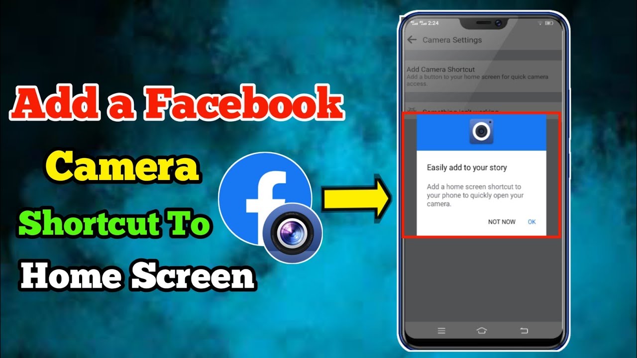 Add a Facebook Camera Shortcut Home Screen / Facebook Camera || Unique ...
