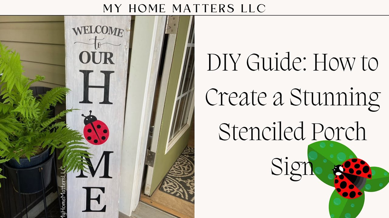 DIY Guide to Creating a Stunning Porch Sign - YouTube