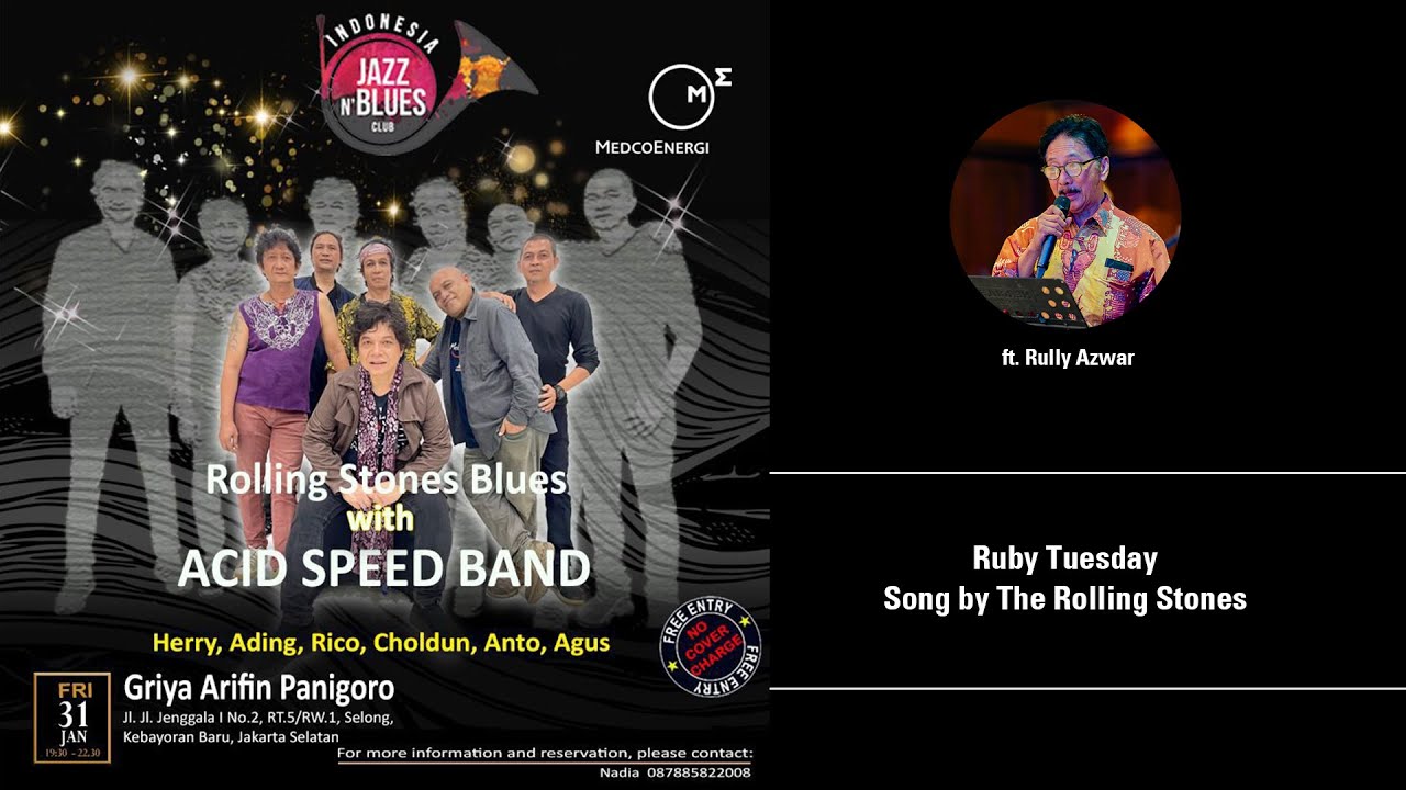 #12 ACID SPEED BAND ft. Rully Azwar - Ruby Tuesday Song by The Rolling ...