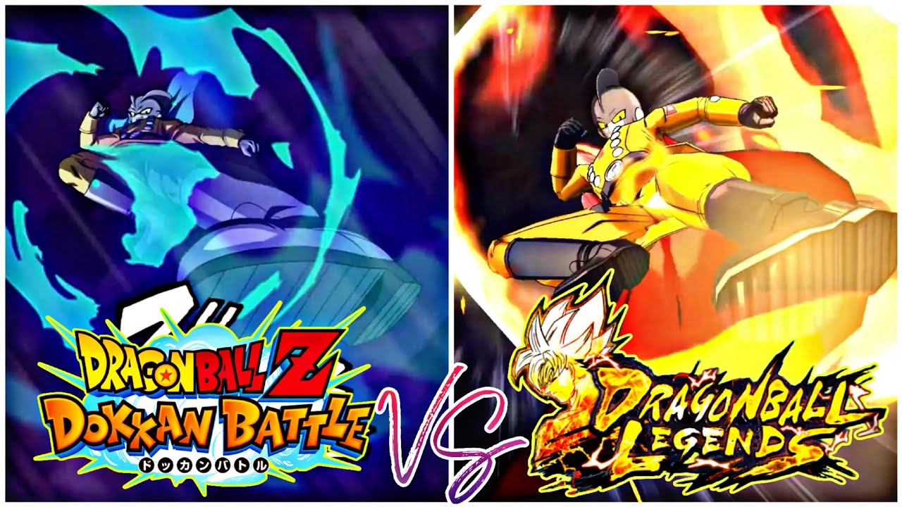 Dokkan Battle vs DB Legends Gamma 1 & Gamma 2! Comparison (Side by Side ...