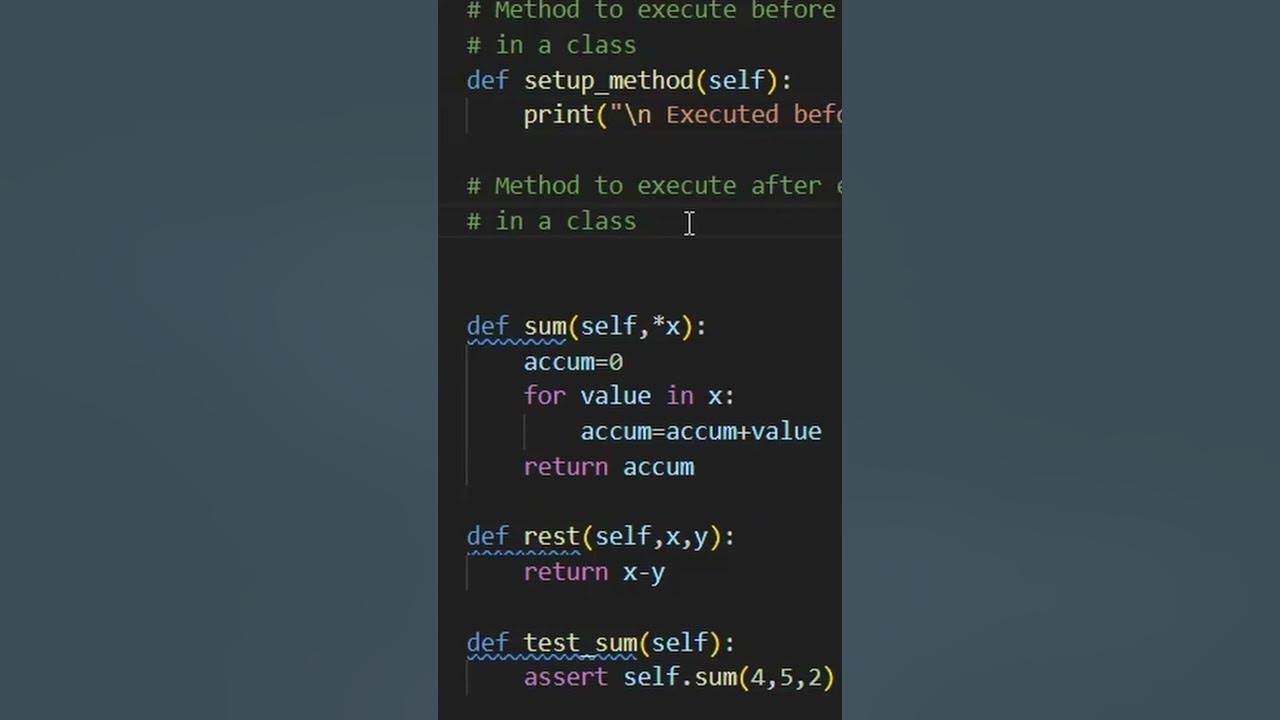 Efficient Test Setup And Teardown In Python Classes With Pytest 🛠️🐍 Youtube