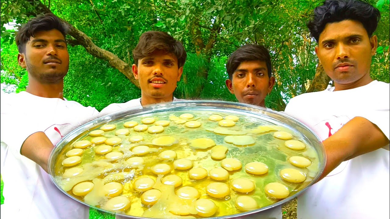 60 FULL OMELETTE BIG | Spanish omelette Recipe village style cooking ...