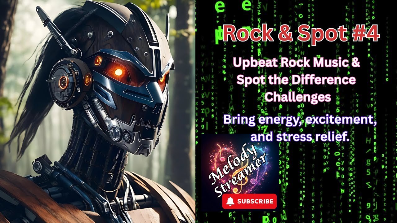 ROCK & SPOT #4. 🎸Upbeat Rock Music & Spot the Difference Challenges ...