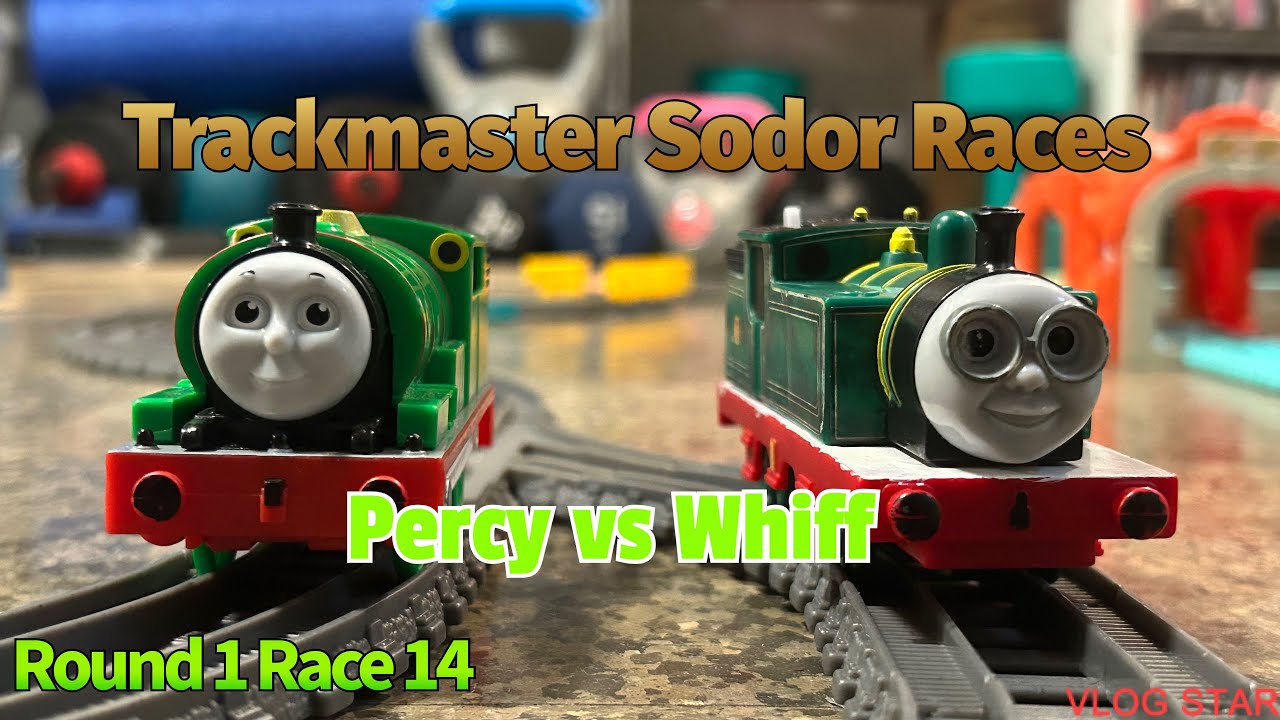 Trackmaster Sodor Races | Round 1 Race 14 | Percy vs Whiff - YouTube
