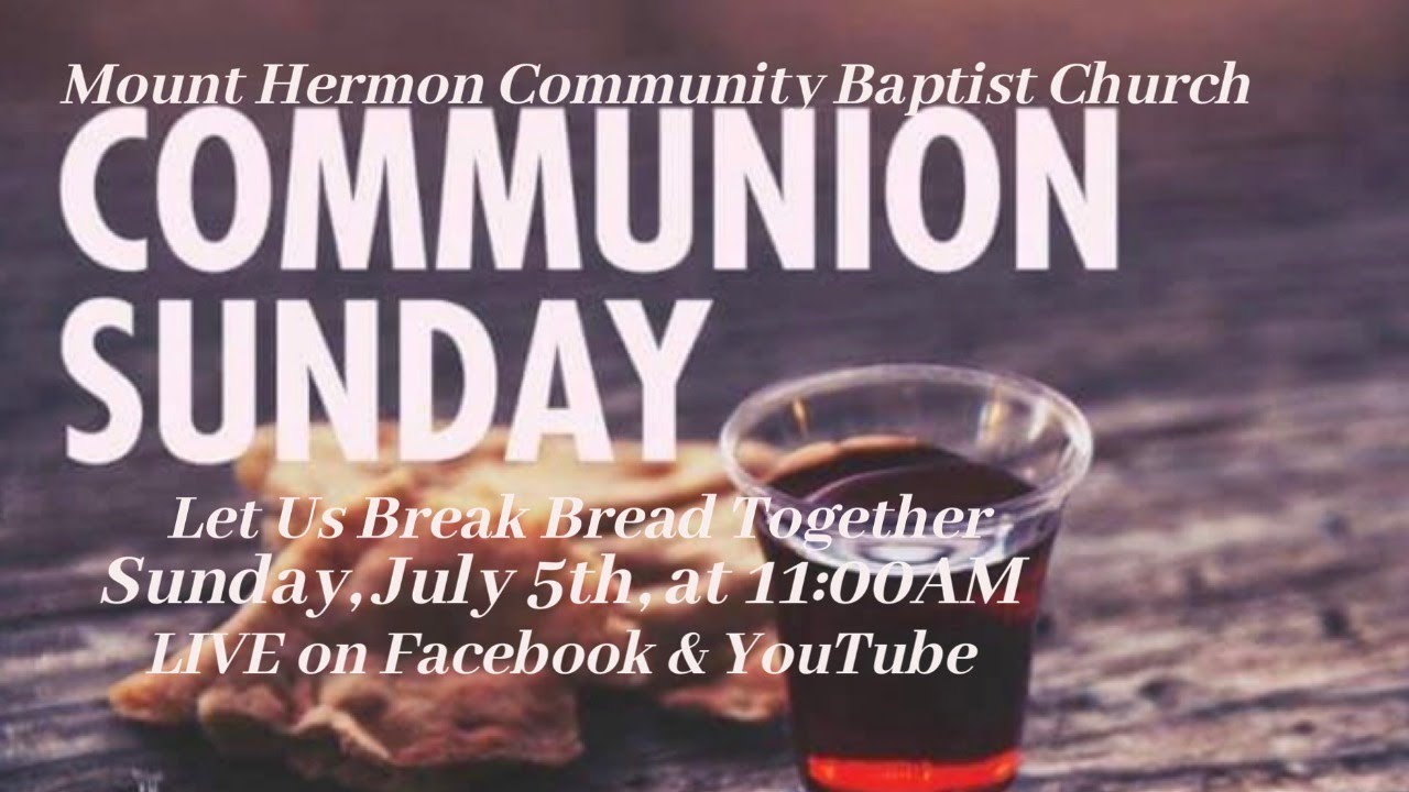 Communion Sunday Worship Service - YouTube