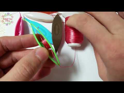Mekik oyası-1  Mekik üzerine ip nasıl sarılır  (Tatting)