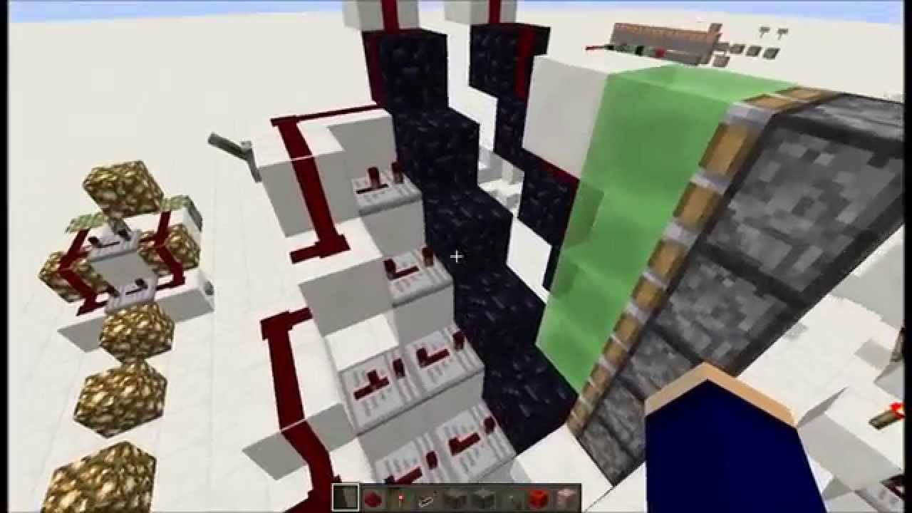 Minecraft: Giant Piston Extenders Using Slime Blocks - YouTube