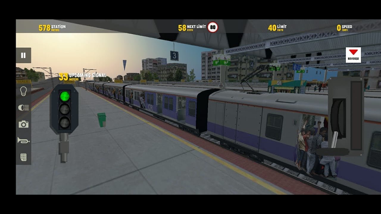 Indian Local Train Simulator game play tamil. Tambaram to Chennai beach ...