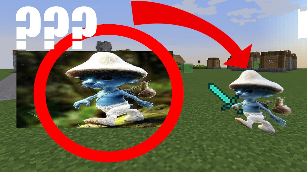 SMURF CAT in MINECRAFT?? (4k WQHD) - YouTube
