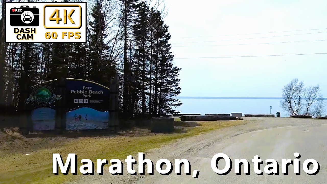 Scenic 4K Drive through Marathon, Ontario | Explore the Tranquil Beauty ...