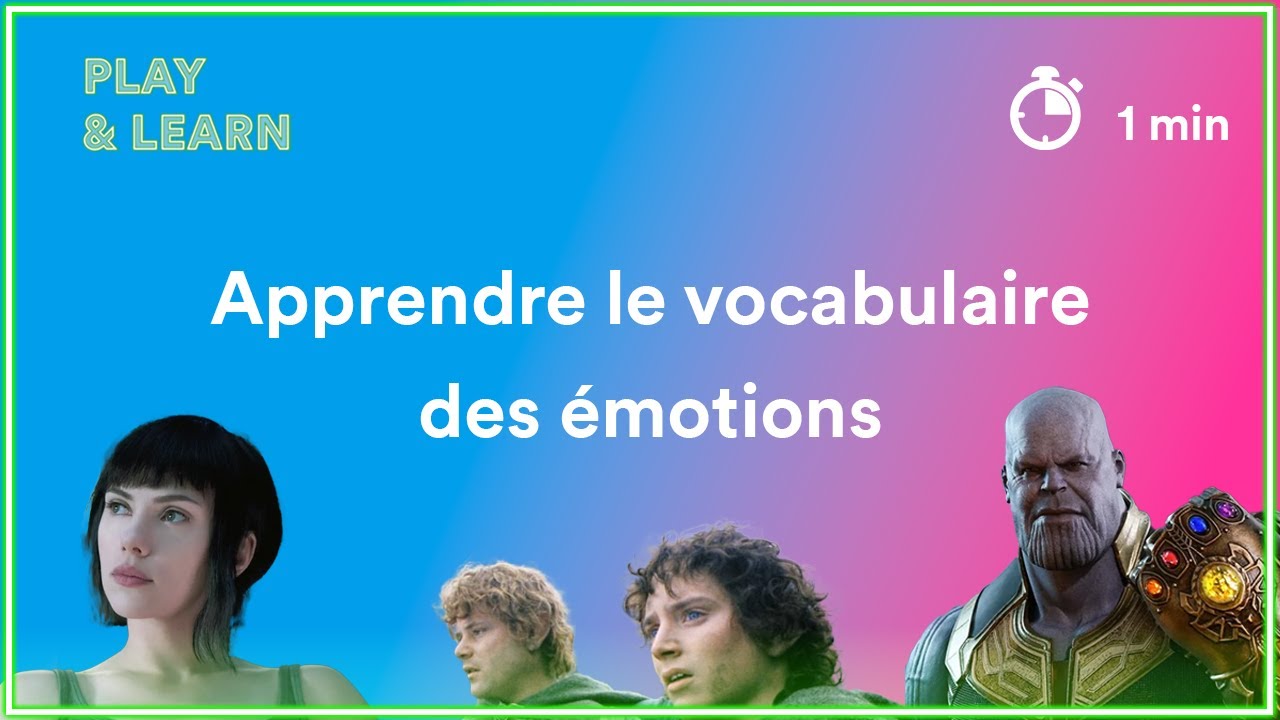 1 minute pour apprendre le vocabulaire de l'émotion en anglais 📖😳 - YouTube