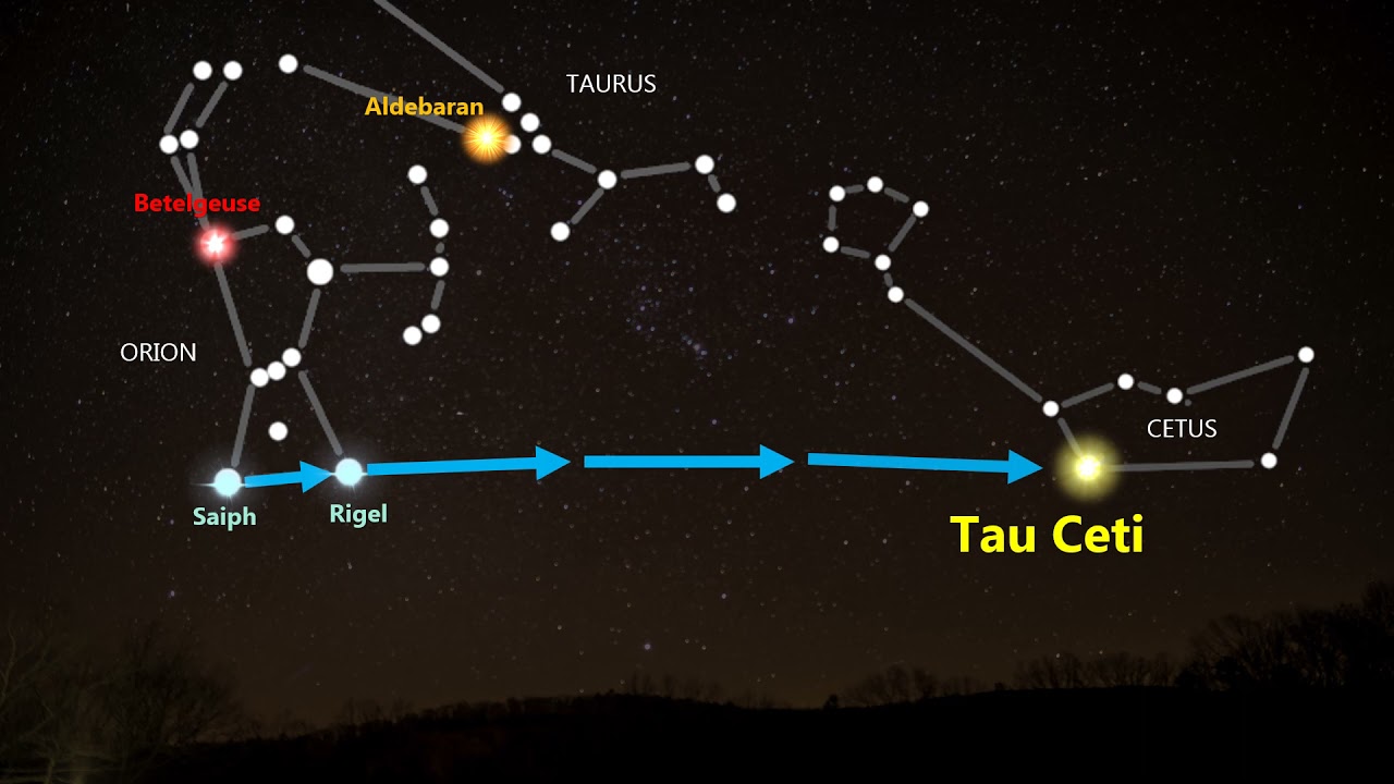 Finding Tau Ceti from Orion STOCK FOOTAGE - YouTube