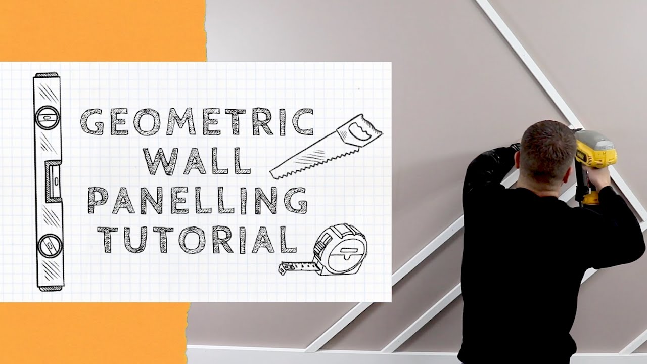 WALL PANEL INSTALLATION | How To Fit Geometric Wall Panelling | Easy ...