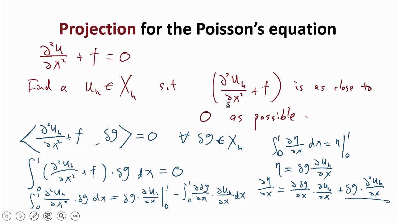 MIT Numerical Methods for PDE Lecture 13: Projection and finite element for the Poisson's ...