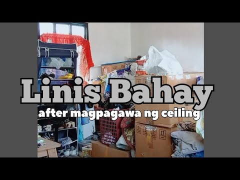 Linis Bahay ( after magpagawa ng ceiling ) - YouTube