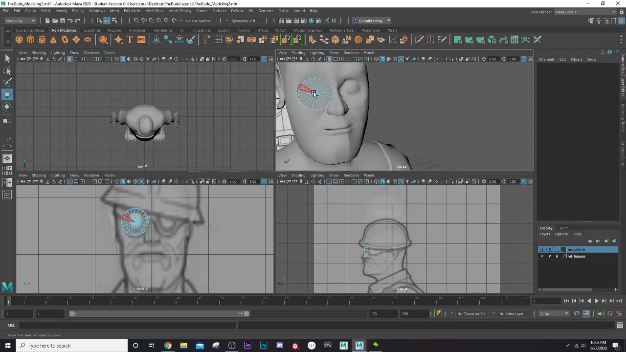 Tutorial: Maya Character Modeling: Construction worker from Team ...