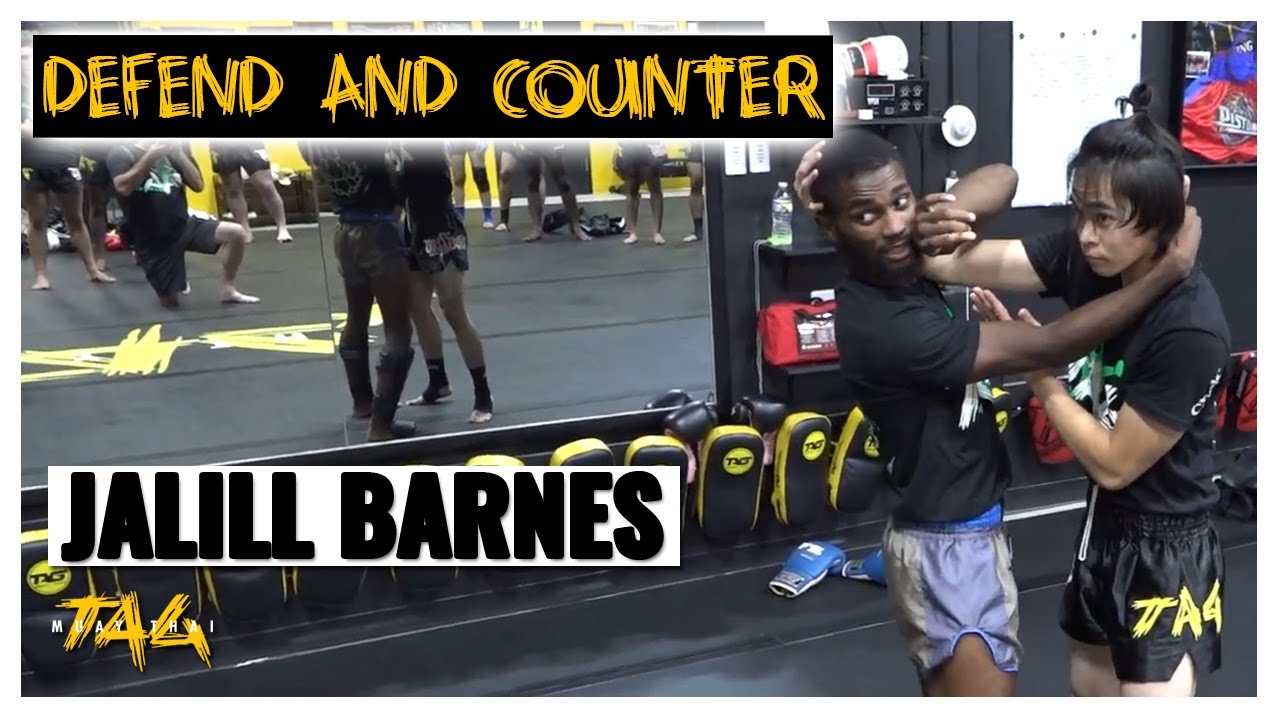 Arm Weave Clinch Defense - Elbow to Chest Crossface Counter with Jalill ...