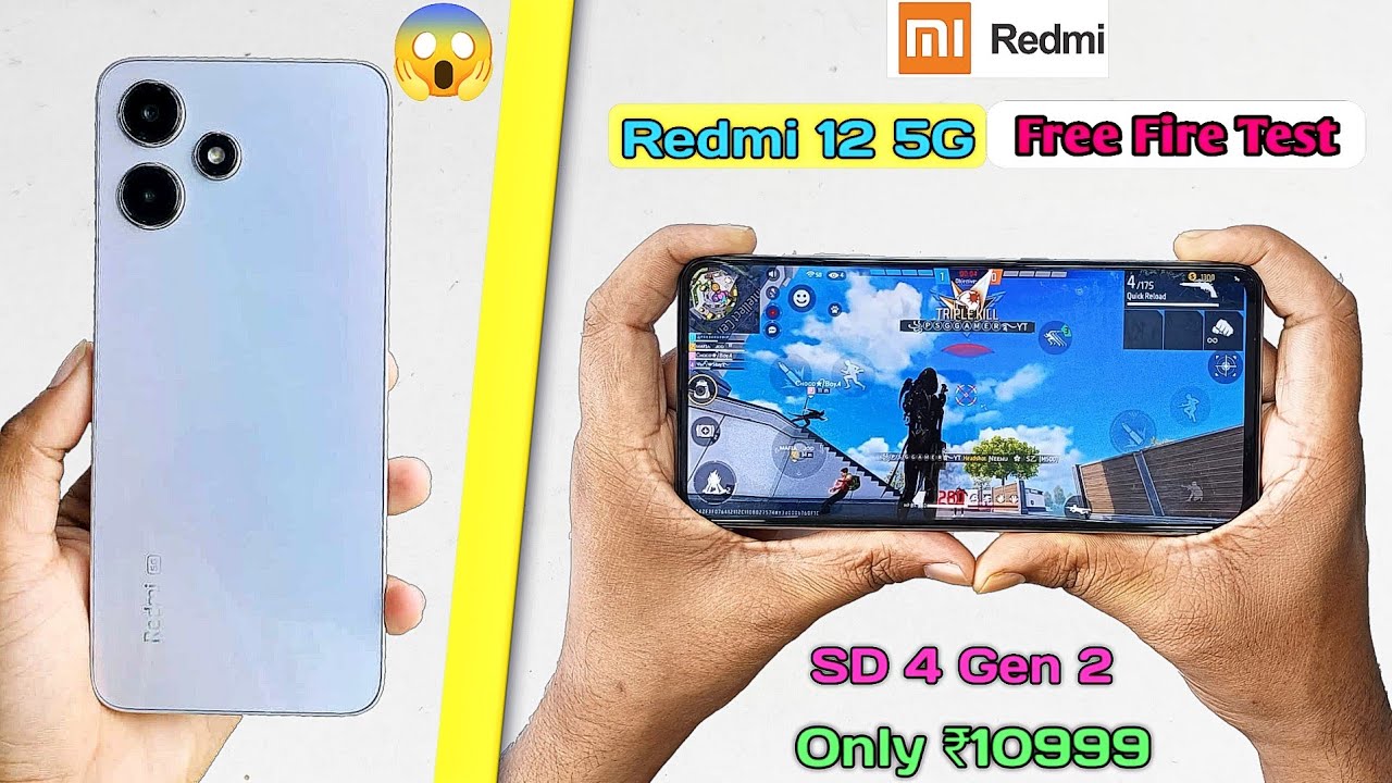 Redmi 12 5G Unboxing With Free Fire Test || Redmi 12 5G Free Fire ...