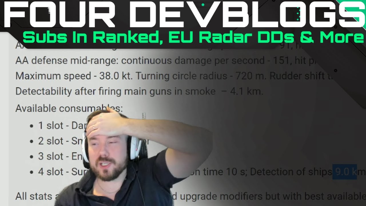 Four Devblogs - Subs In Ranked, EU Radar DDs & More - YouTube