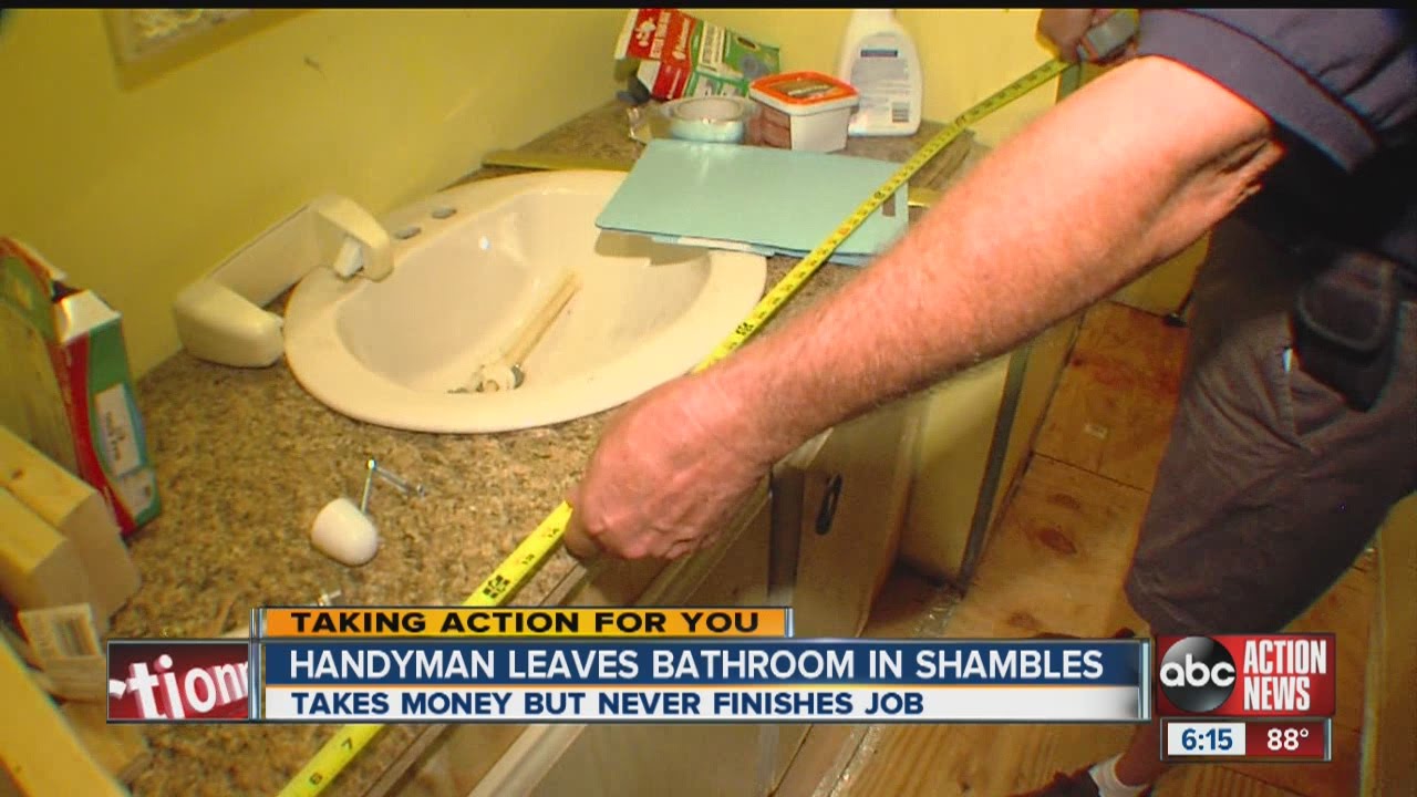 Handyman leaves a mess one local family can not afford to clean up ...