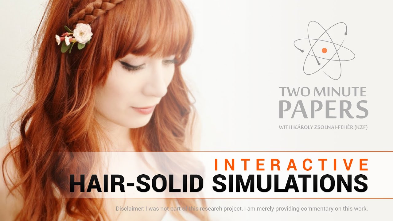 Interactive Hair-Solid Simulations | Two Minute Papers #90 - YouTube