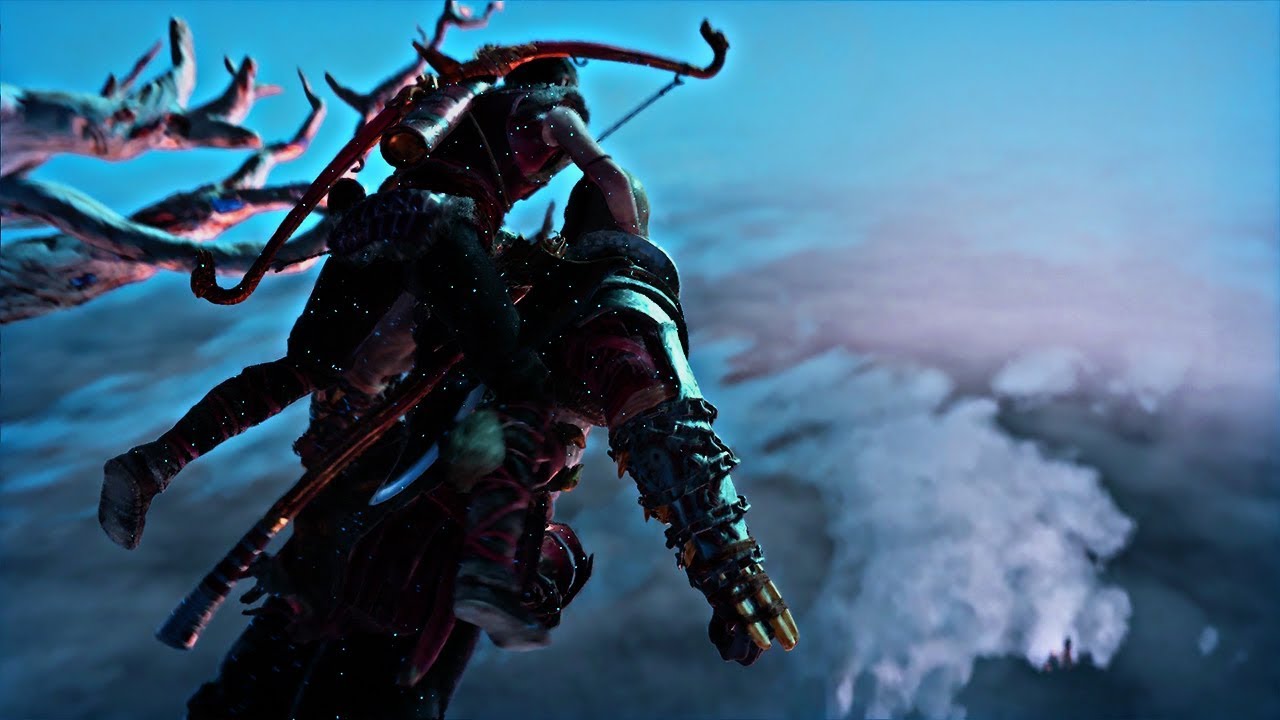 God of War - Jumping off the World Tree to the Realm Between Realms ...