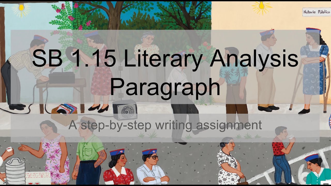 Literary Analysis Paragraph: Thesis and Rough Draft - YouTube