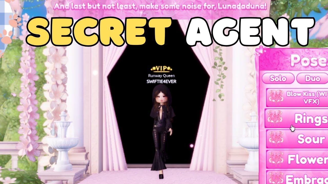 🕶️ Secret Agent Theme + How to Make a Layered Dress in Dress to Impress ...