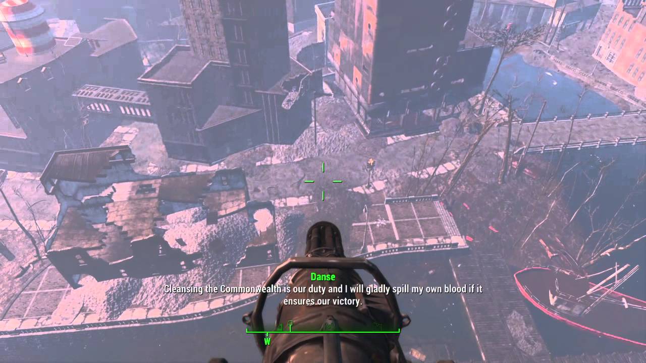 Fallout 4 flight to brotherhood airship The prydwen - YouTube