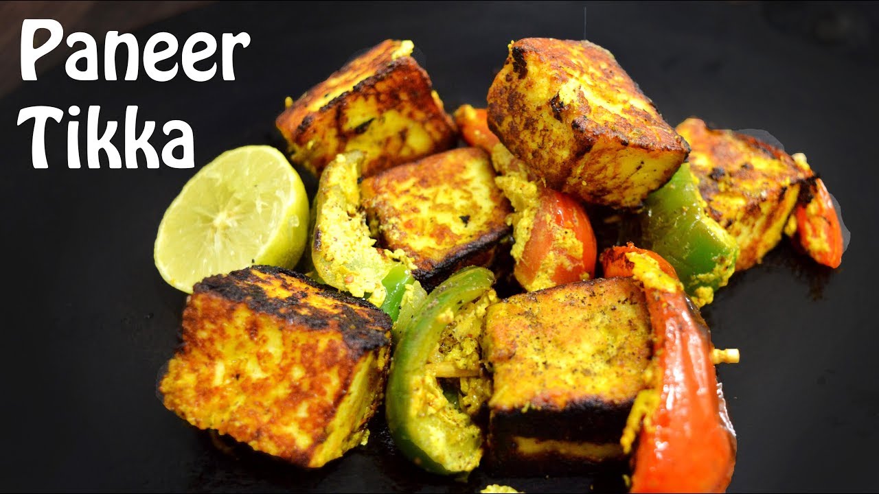 Paneer Tikka Recipe - Restaurant Style Paneer Tikka without Oven ...