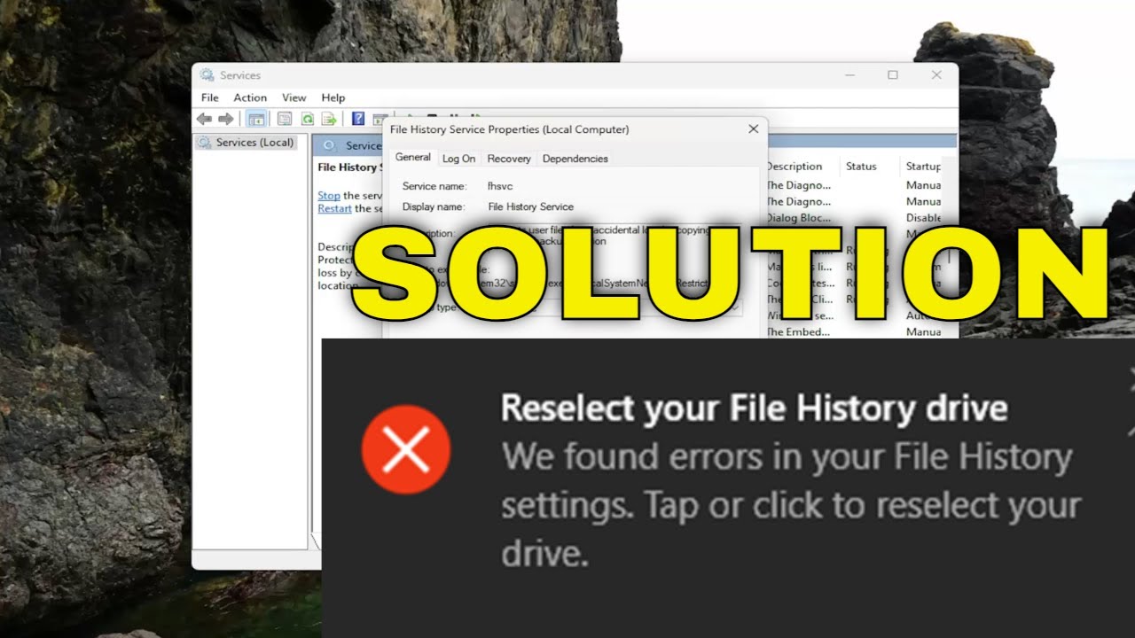 Fix: ‘We Founds Errors in Your File History Settings’ Error in Windows ...