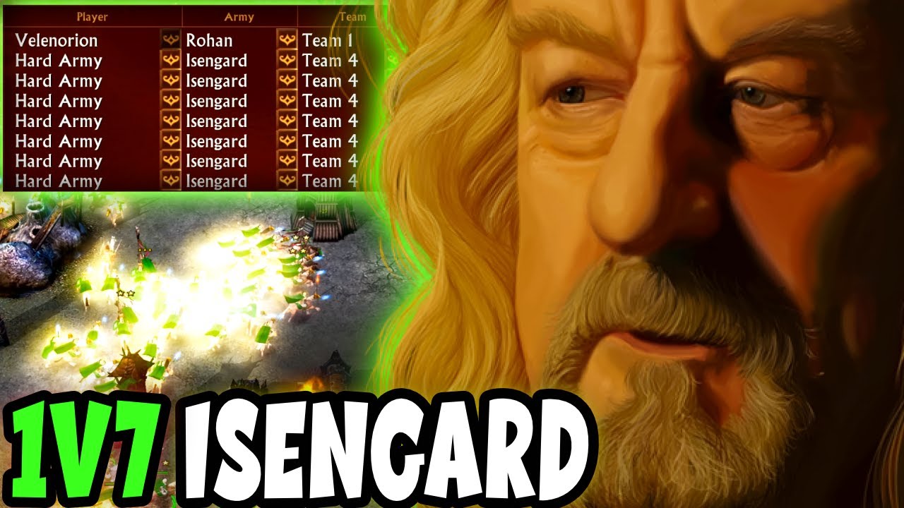 1v7 Rohan VS Isengard | For DEATH And GLORY ! | Battle for Middle Earth ...