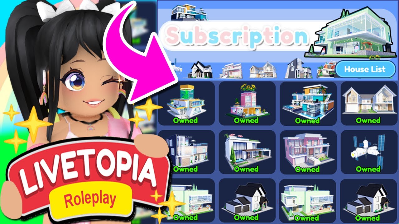 *ALL 10* NEW SUBSCRIPTION HOMES + SECRETS SOLVED in LIVETOPIA Roleplay (roblox) - YouTube