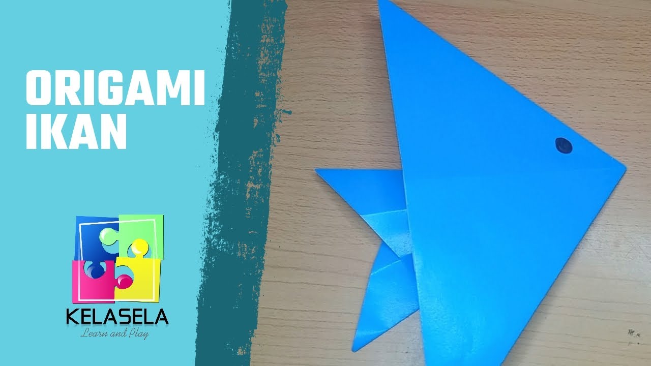 Cara Cepat Kurang dari 3 Menit Melipat Origami bentuk Ikan Part 2 - YouTube