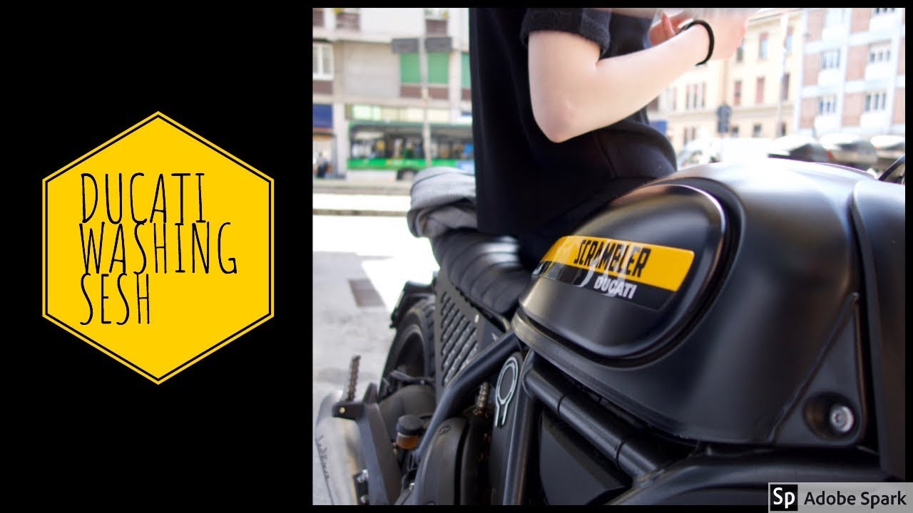 Lavando la Ducati Scrambler (Washing Session) - YouTube
