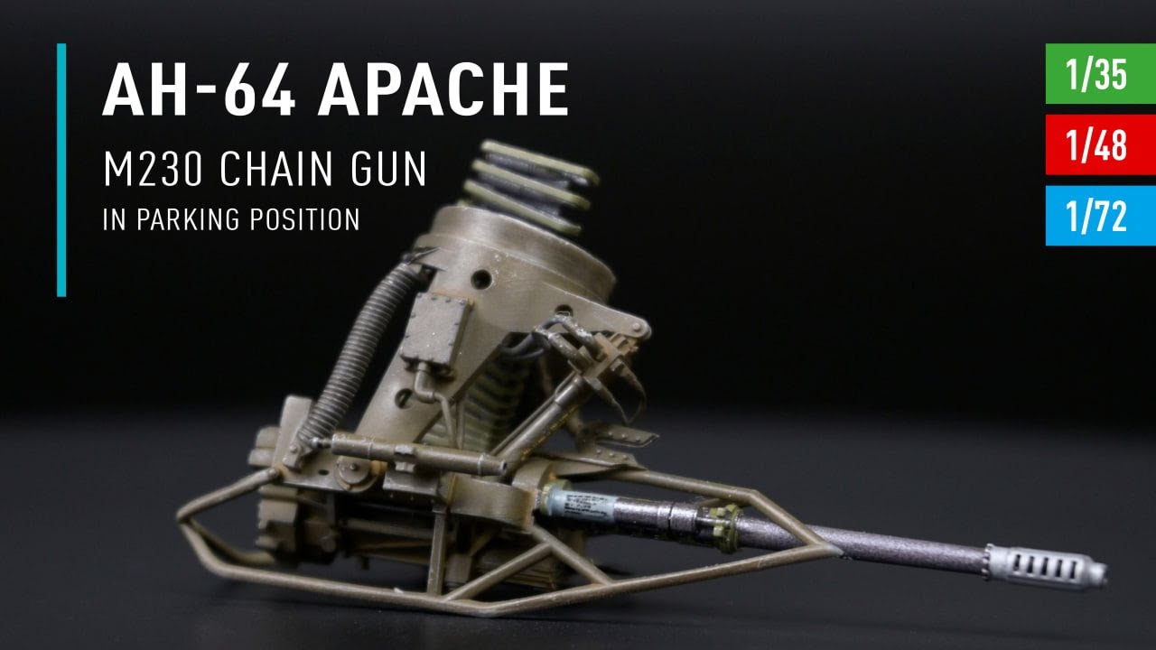 AH-64 Apache M230 Chain Gun (1/35, 1/48, 1/72) by ResKit | Unboxing - YouTube