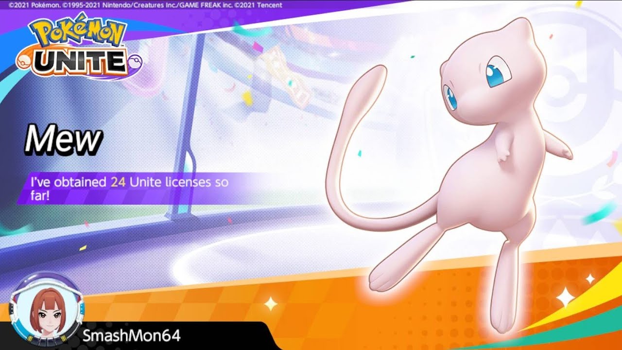 Unlocking mew in Pokemon unite - YouTube